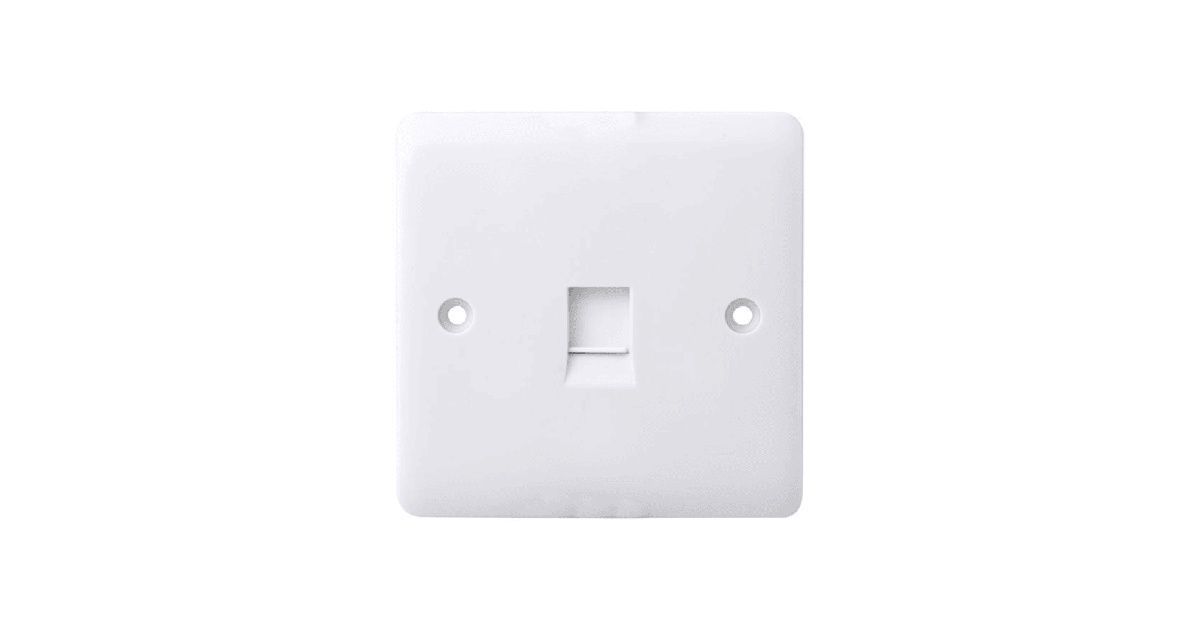 Iona 1 Gang Slimline RJ45 Data Outlet