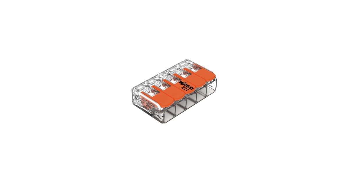 Wago 5-Way Connector, 4mm