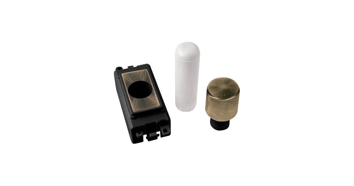 GRIDPRO 1 Module Antique Brass Dimmer Mounting Kit