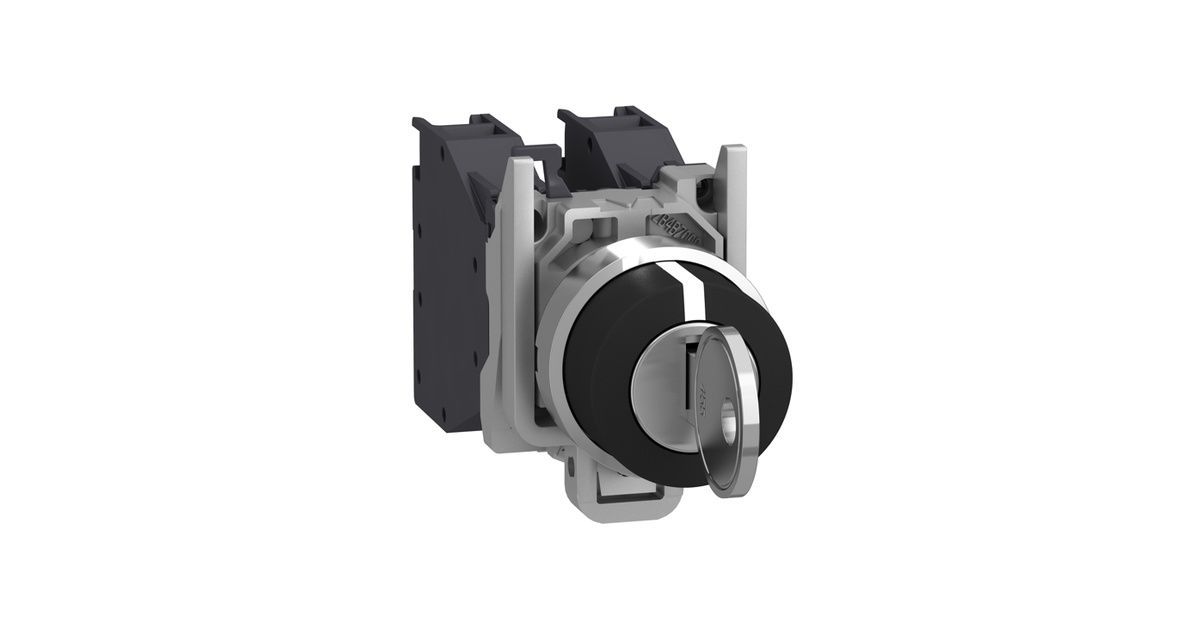 Telemecanique Xb4bg33 Black Selector Key Switch 3 Position 2 N/O