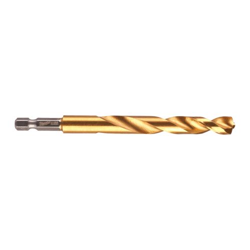 RED HEX Shockwave HSS-TiN 10mm Metal Drill Bit | Impact Rated | Quad ...