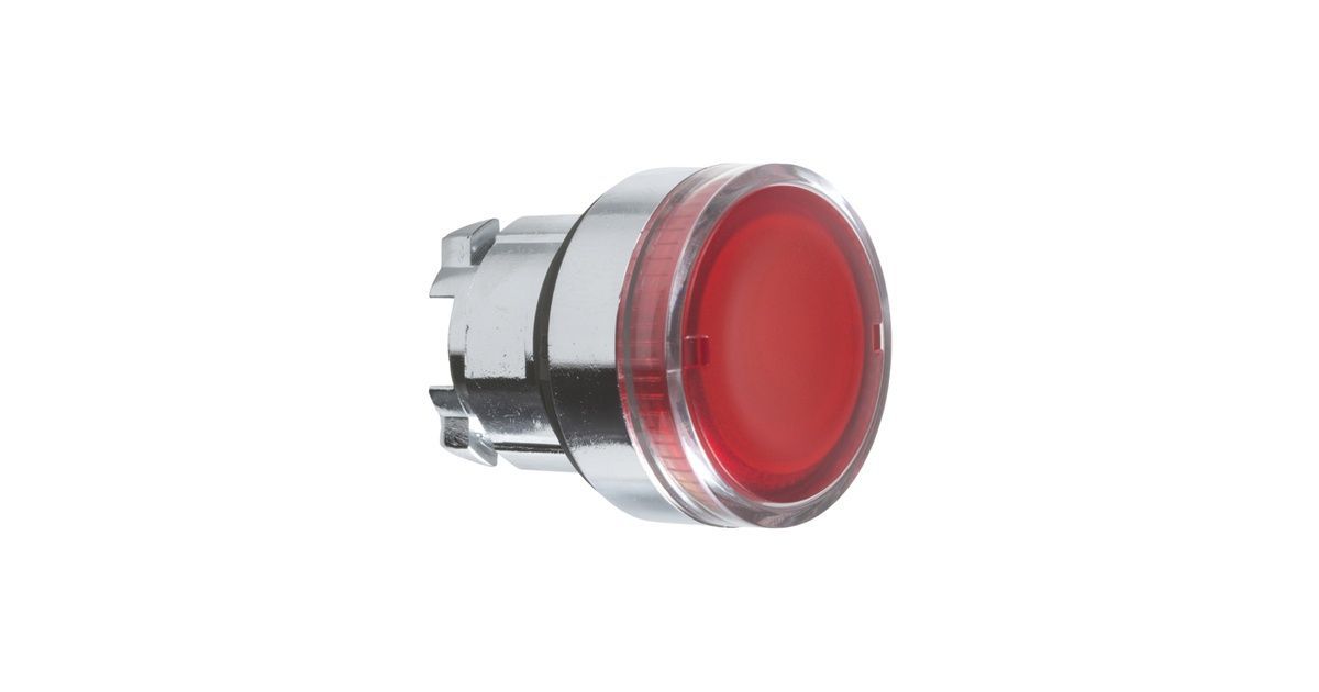 Telemecanique ZB4BW34 Red Illuminated Pushbutton Head 22mm Panel Mntd