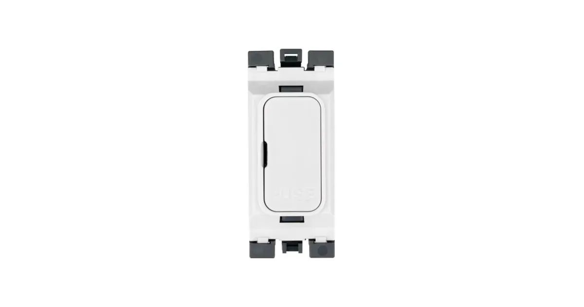 Hager Fuse Carier Module, White