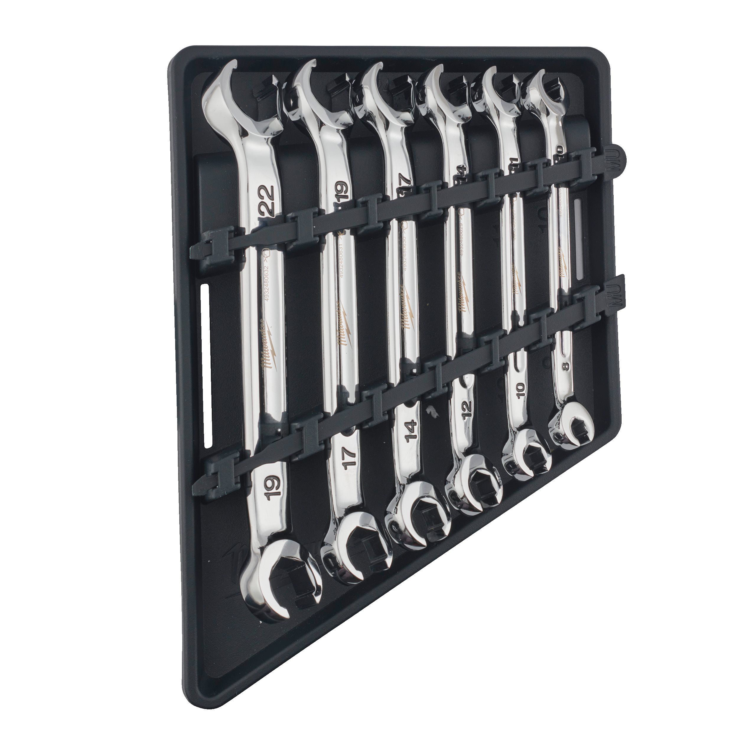 Milwaukee 6pc Flare Nut Spanner Set | Optimized Grip | I-Beam Comfort