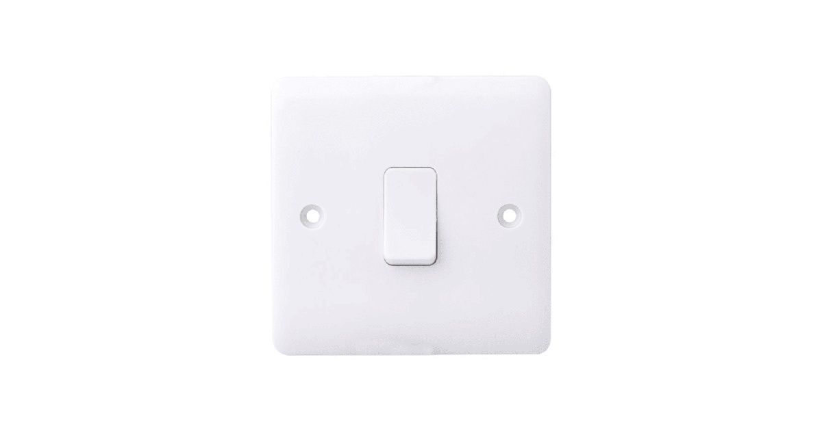 Iona 20A Slimline Double Pole Switch with Cord Grip