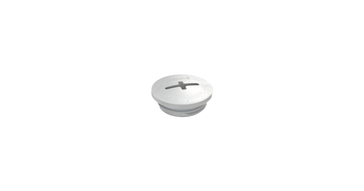 Blanking Plug 20mm, PVC