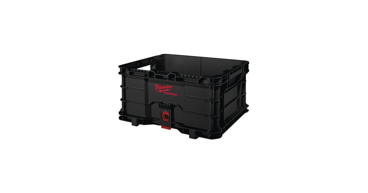 Milwaukee PACKOUT Stackable Tool Crate for Modular Storage