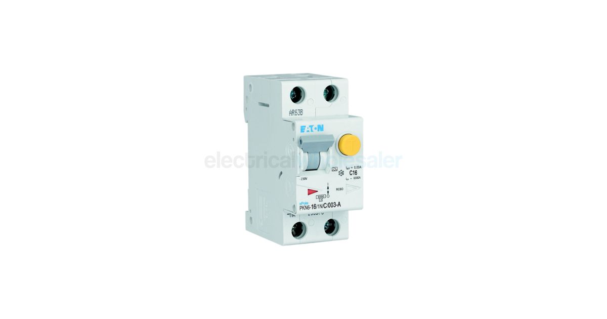 Eaton 16A C RCBO - 30mA Type A, 1P+N