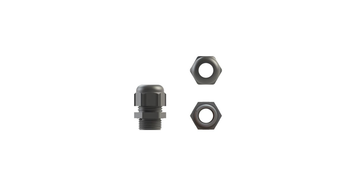 PVC Gland & Locknut IP67 20M