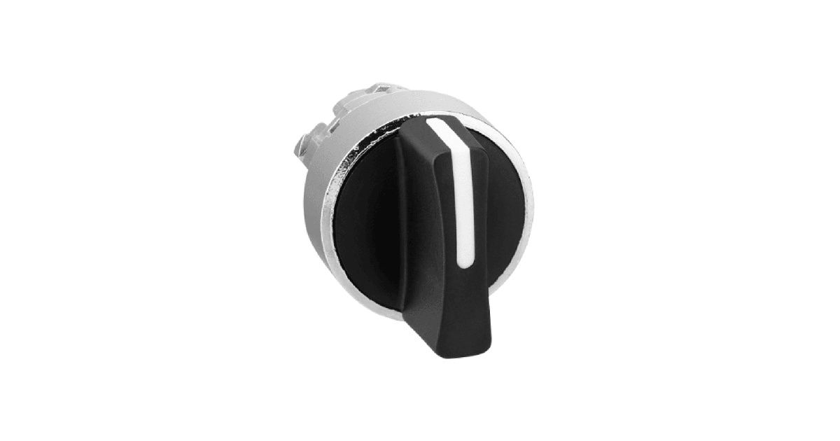 Telemecanique 22mm Black XB4 3 Position Selector Switch Head