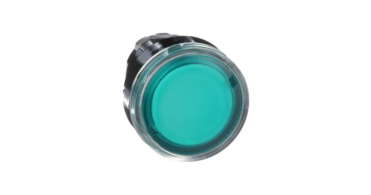 Telemecanique Zb4bw33 Green Illuminated Push Button Panel Mounted